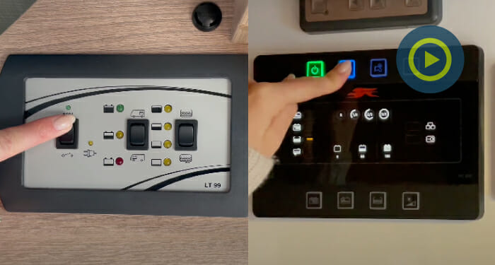 Bedienpanel Adria Wohnmobil